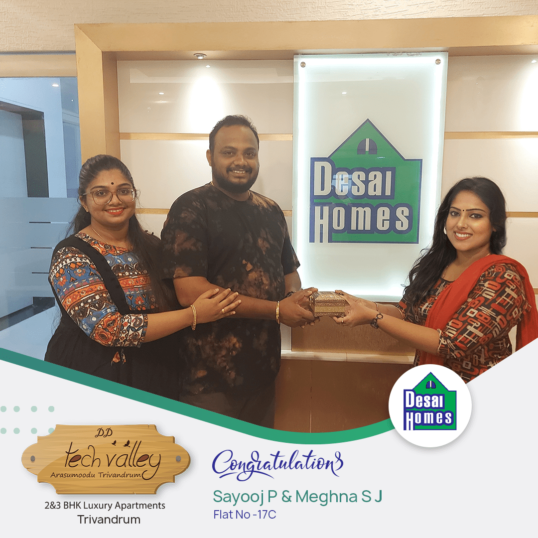 Handing Over Keys - Desai Homes