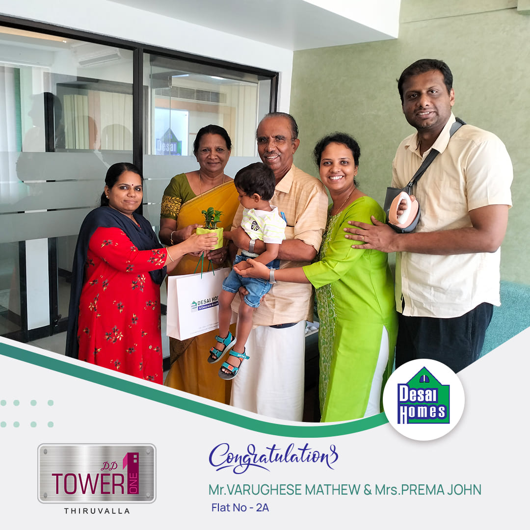 Handing Over Keys - Desai Homes