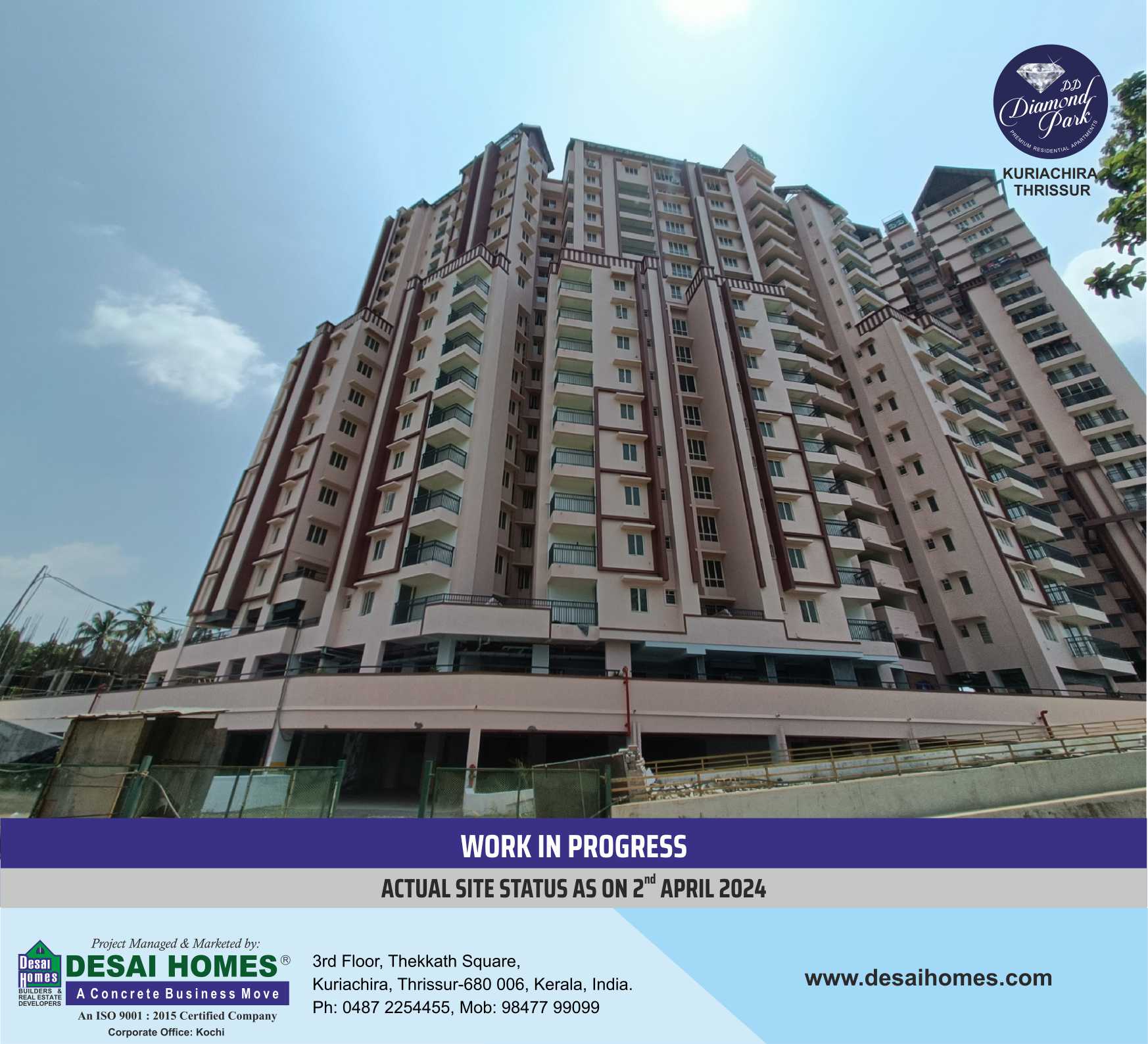 DD Diamond Park: Flats in Kuriachira, Thrissur | DesaiHomes