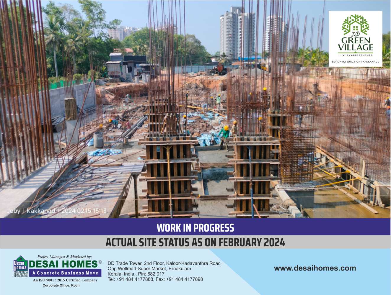 DD Green Village - 2/3 BHK Flats for sale at Kakkanad, Kerala