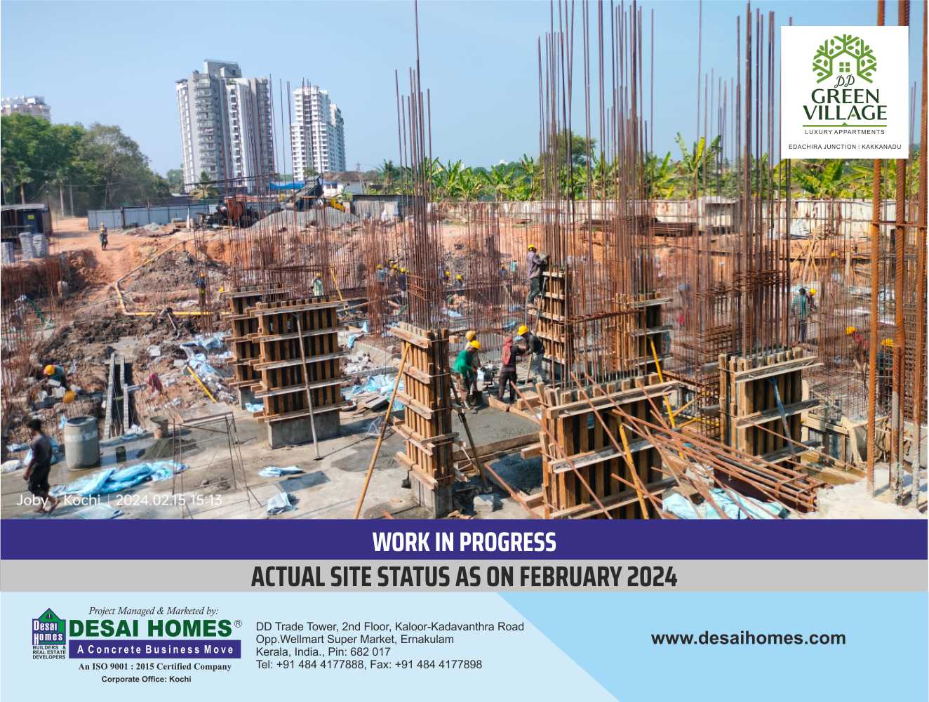 DD Green Village - 2/3 BHK Flats for sale at Kakkanad, Kerala