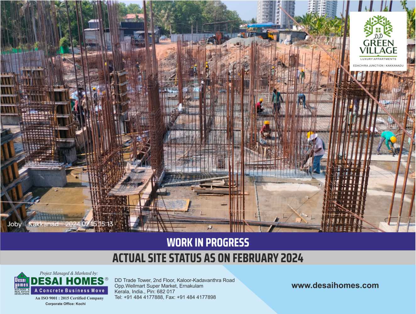 DD Green Village - 2/3 BHK Flats for sale at Kakkanad, Kerala