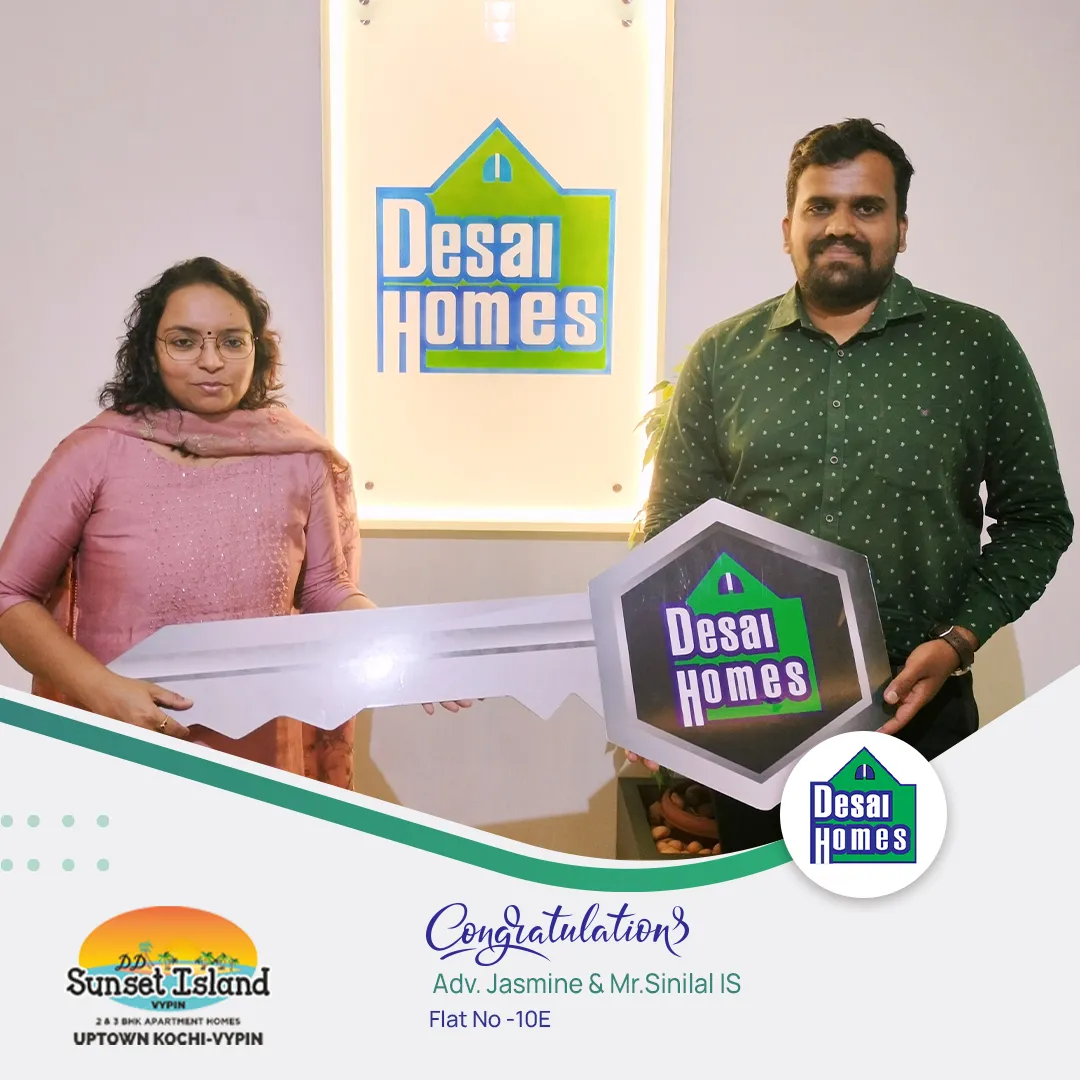 Handing Over Keys - Desai Homes