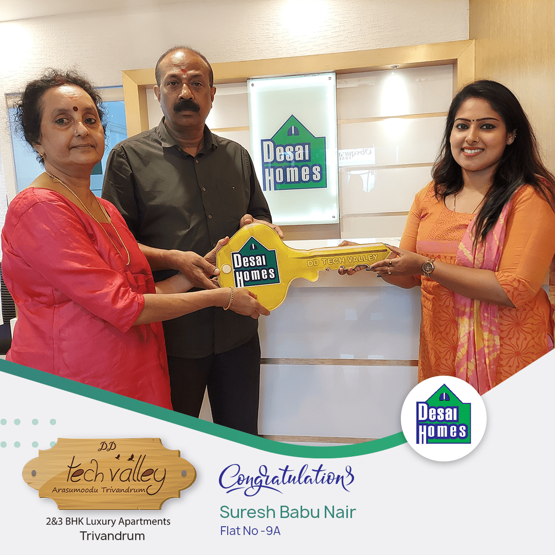 Handing Over Keys - Desai Homes